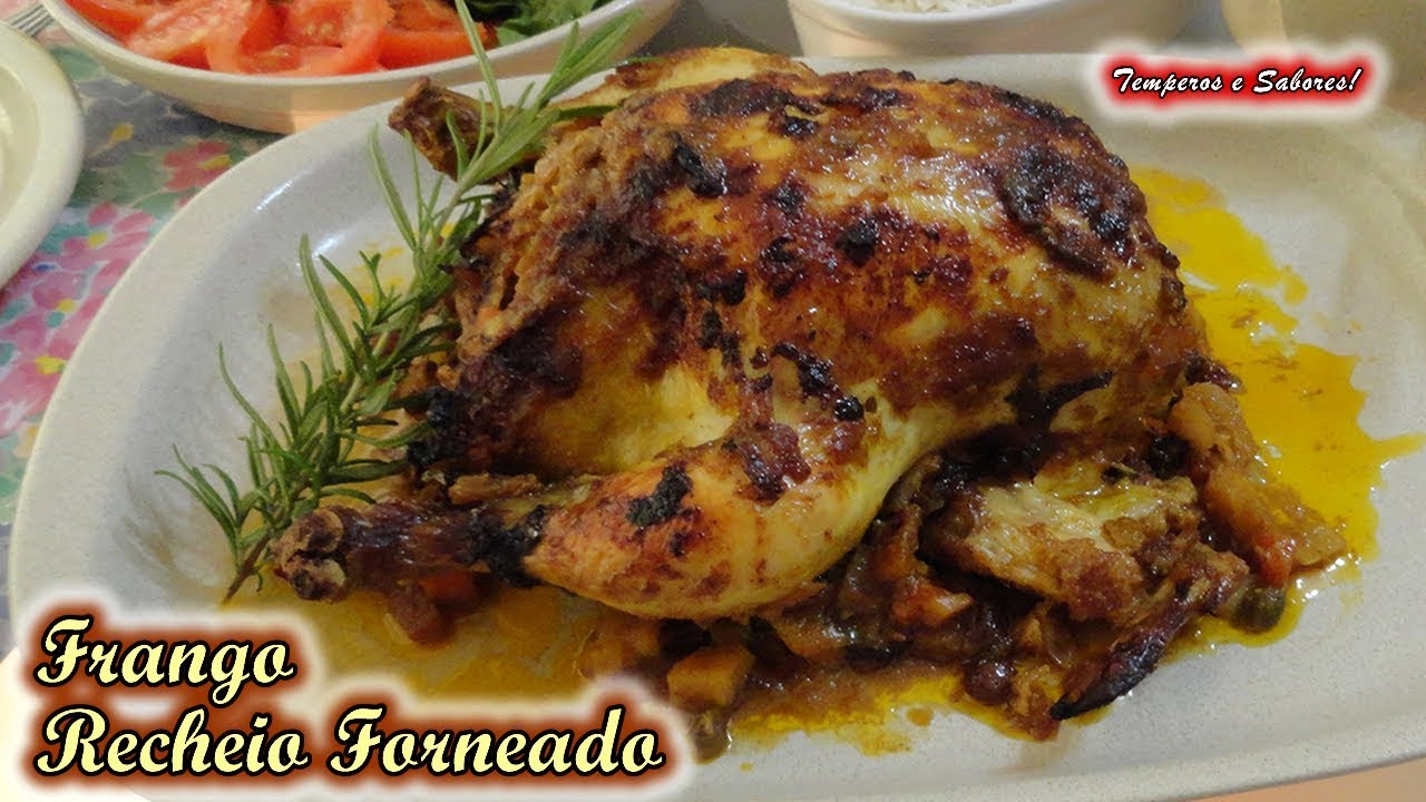 FRANGO RECHEIO FORNEADO para dias especiais, muito fácil e delicioso ...