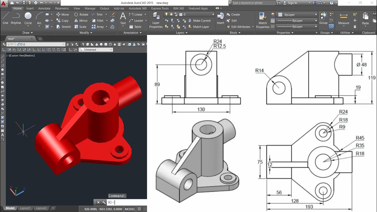 AutoCAD 3D Modeling . - YouTube