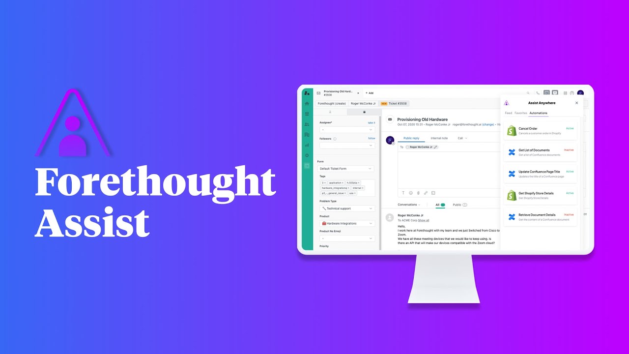Forethought Assist - YouTube