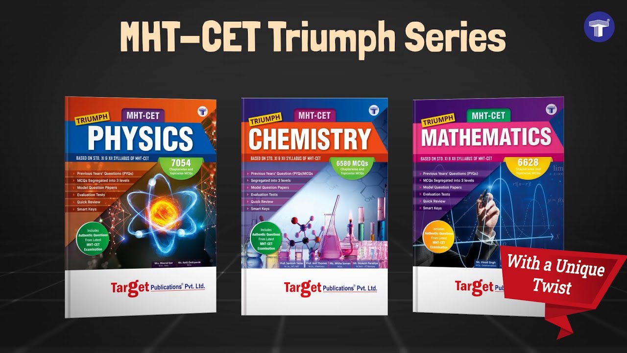 MHT-CET Triumph Physics, Chemistry & Maths Notes | Target Publications ...