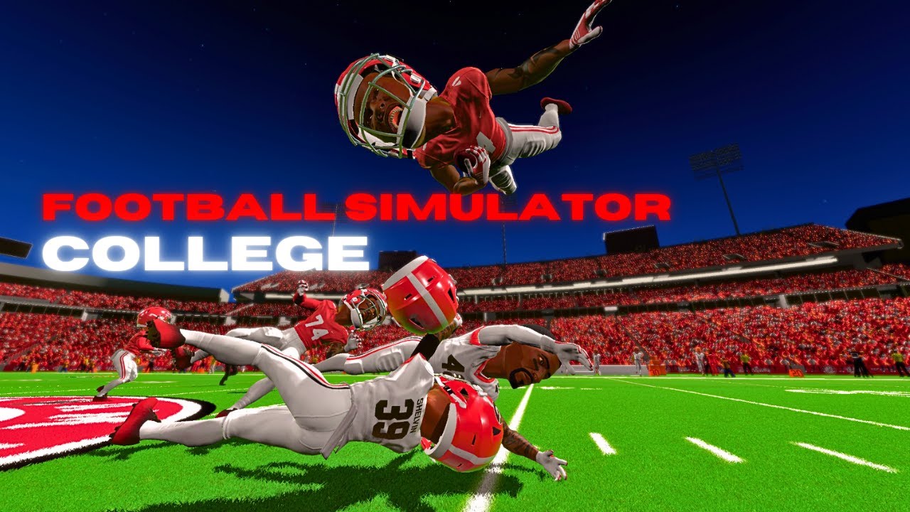 FOOTBALL SIM WITH COLLEGE TEAMS 😱 ( MORE CTE) - YouTube