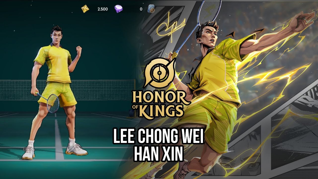 New Skin Lee Chong Wei - Han Xin | Region Malaysia Only | Honor Of ...
