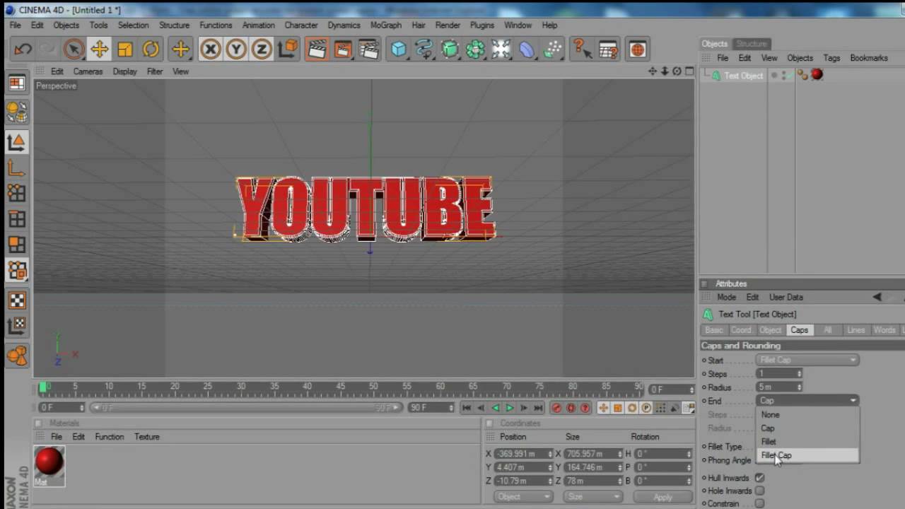 Cinema 4D | How To Make and Use Text | Quick and Easy Tutorial - YouTube