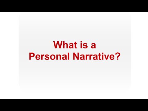 What Is a Personal Narrative - YouTube