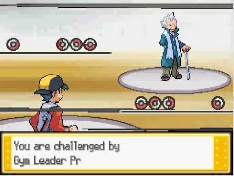 Pokemon Heart Gold Walkthrough - Gym Leader Pryce Rematch - YouTube