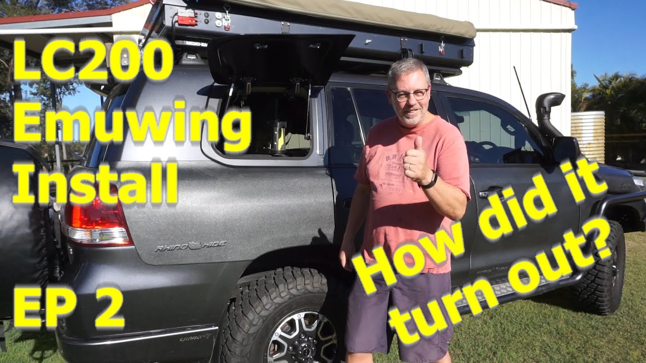 Emuwing Gullwing Window Installation in my Landcruiser 200 Series LC200 ...