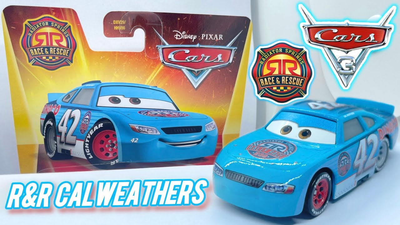 Disney Pixar Cars Race and Rescue Cal Weathers (Mattel) unboxing‼️Best ...