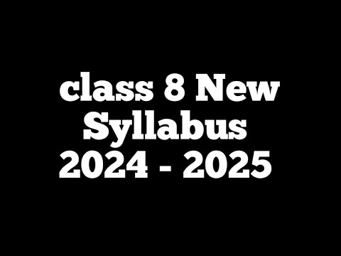tripura class 8 new syllabus 2024-2025 - YouTube
