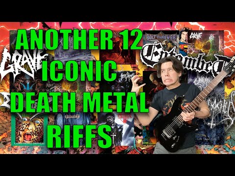 ANOTHER 12 ICONIC Death Metal Riffs - YouTube