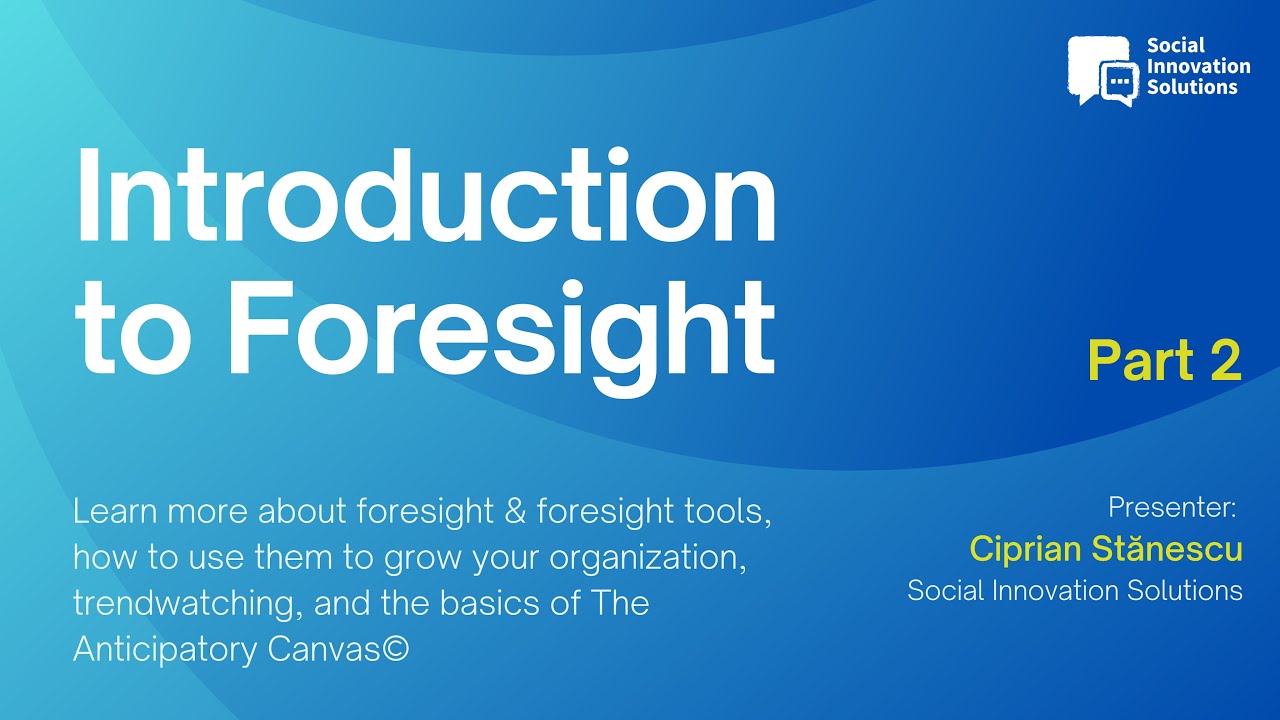 Introduction to Foresight. Part 2 - YouTube