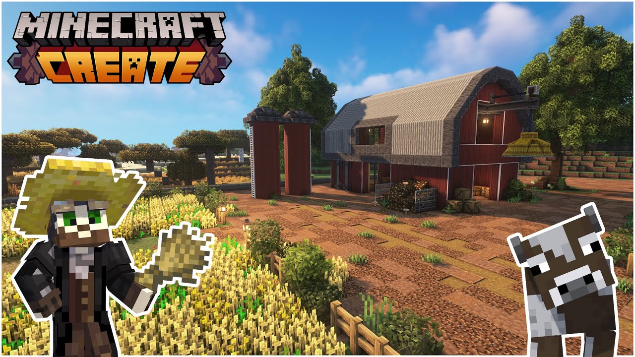 We Are Expanding The Farming Area Minecraft Create Mod Youtube