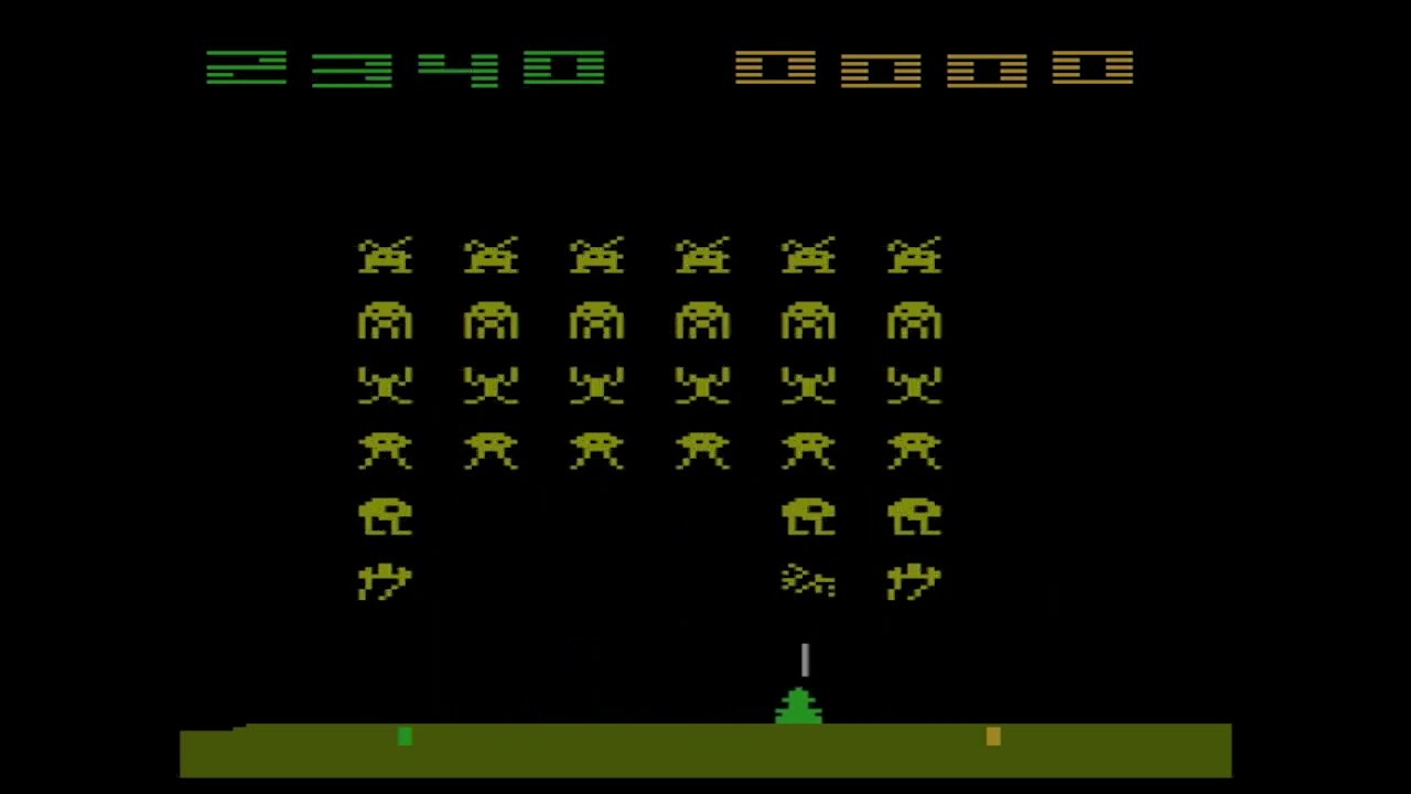 Space Invaders (1980) Atari 2600 game - YouTube