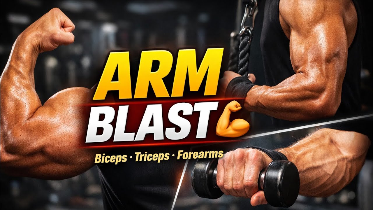 “ARM BLAST 💪 Full Biceps, Triceps & Forearms Workout!” - YouTube