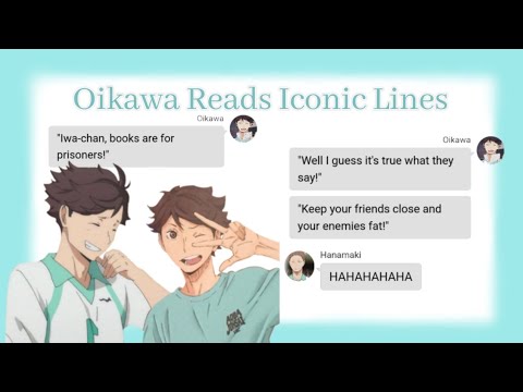 Oikawa Reads Iconic Lines | Haikyuu texts - YouTube