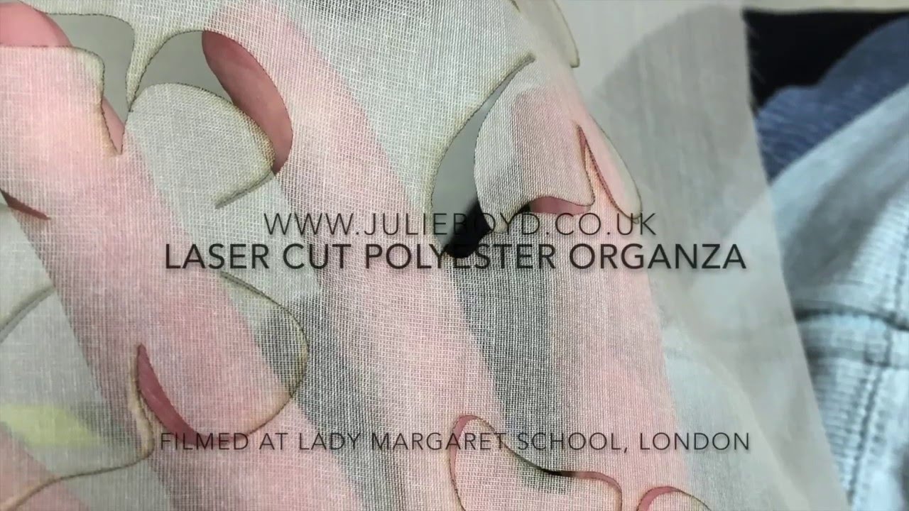 #20 Laser cut polyester organza - YouTube