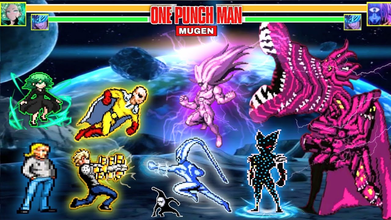 NEW!! ONE PUNCH MAN MUGEN (BEST CHARACTERS ULTIMATE SKILL & COMBO ...