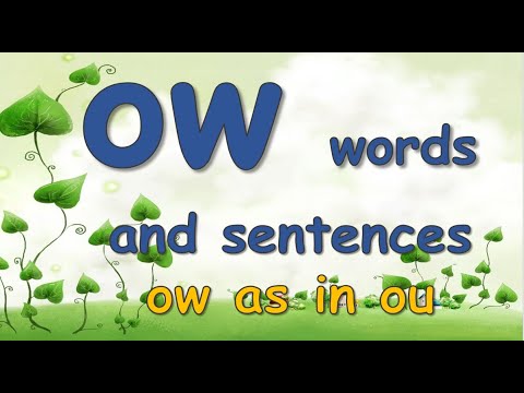 ow Words and Sentences || ow digraph words || ow words phonics - YouTube