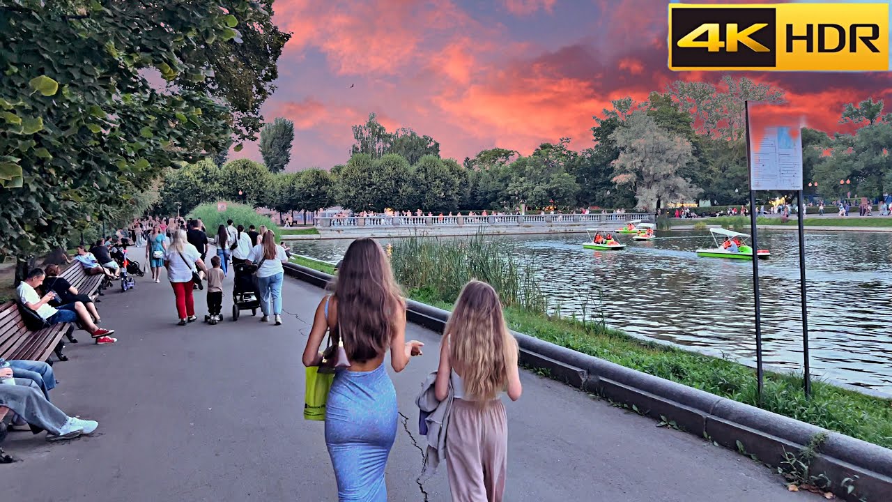 Moscow's Glorious Sunset Walk - 2024 🇷🇺 A Russian Autumn [4K HDR] - YouTube