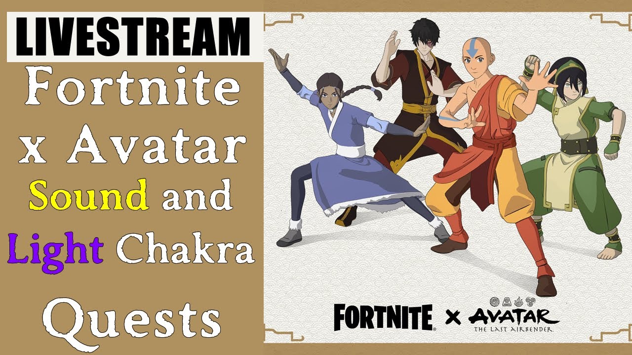 Livestream - Fortnite x Avatar Sound and Light Chakra Quests - YouTube