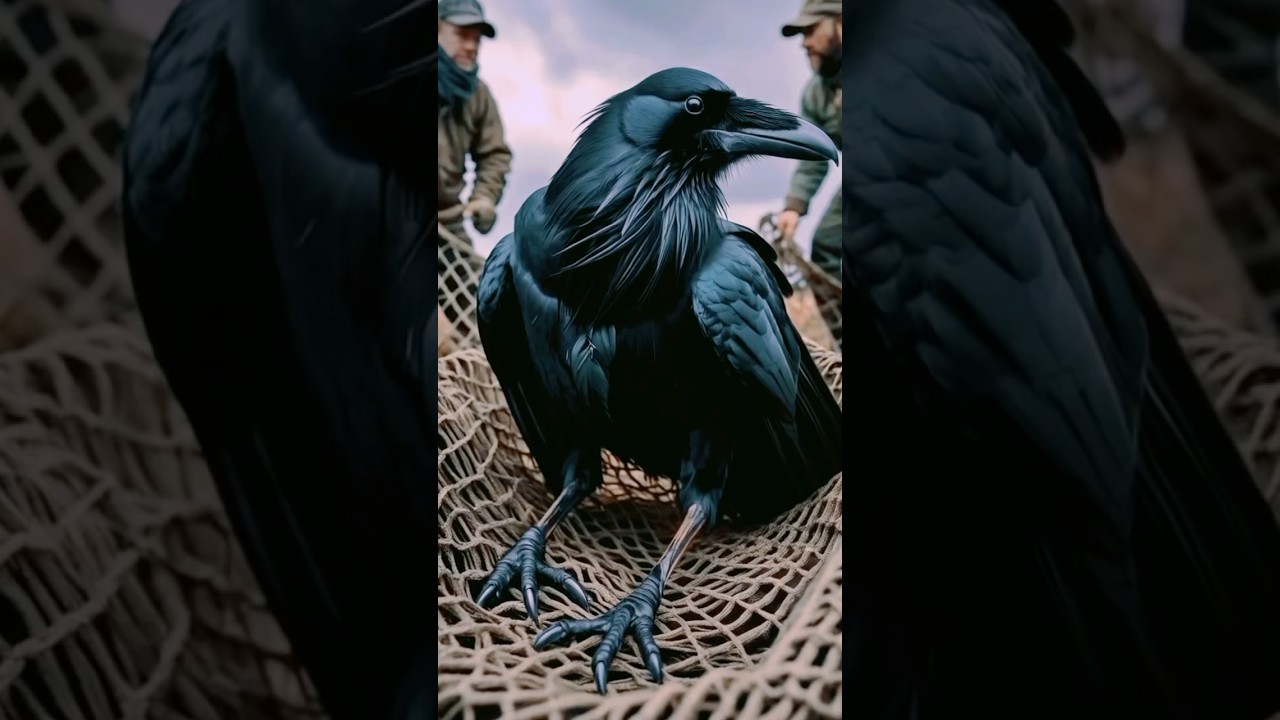 Gaint ravens caught by hunter #shorts #viralshorts #viralvideo #clip # ...
