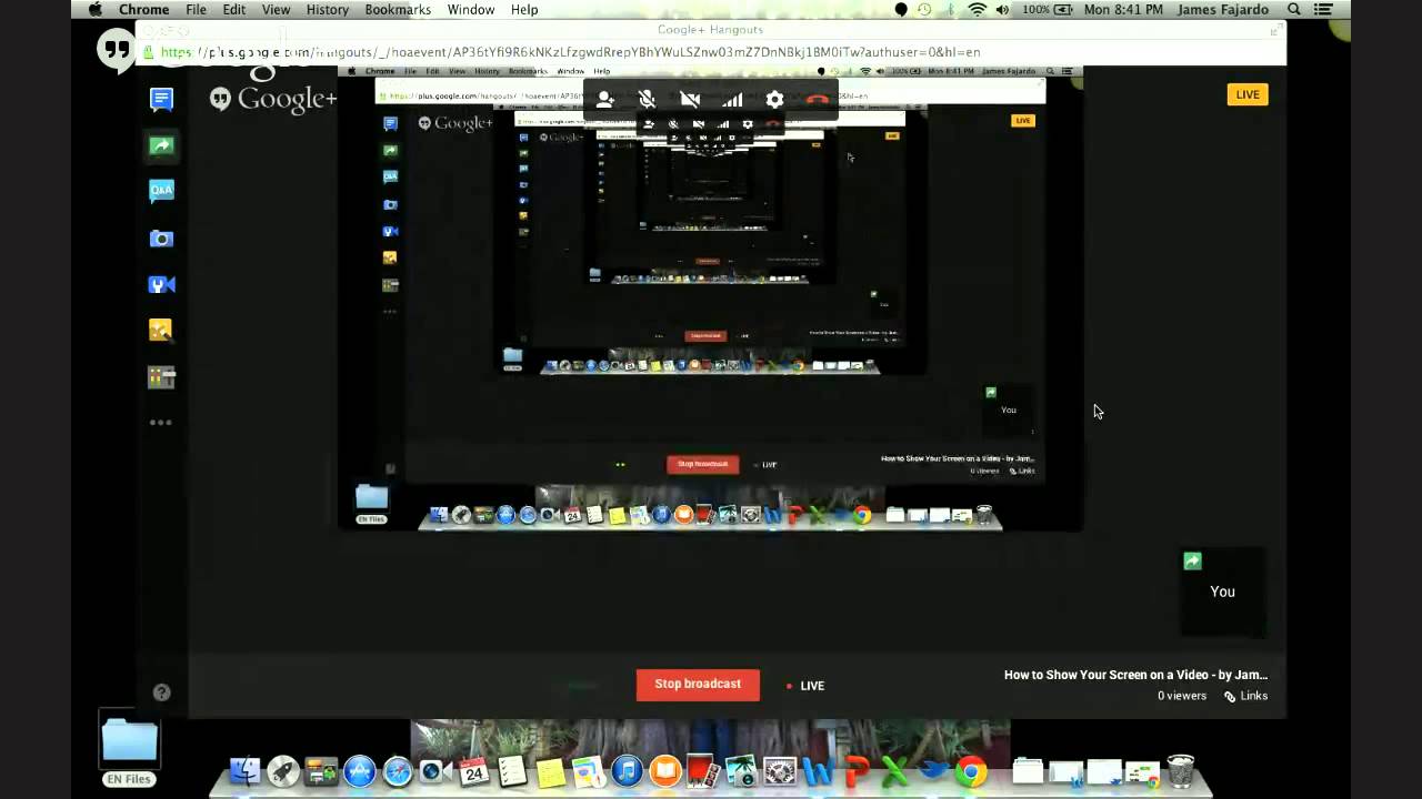 How to Show Your Screen on a Video - by James Fajardo - YouTube