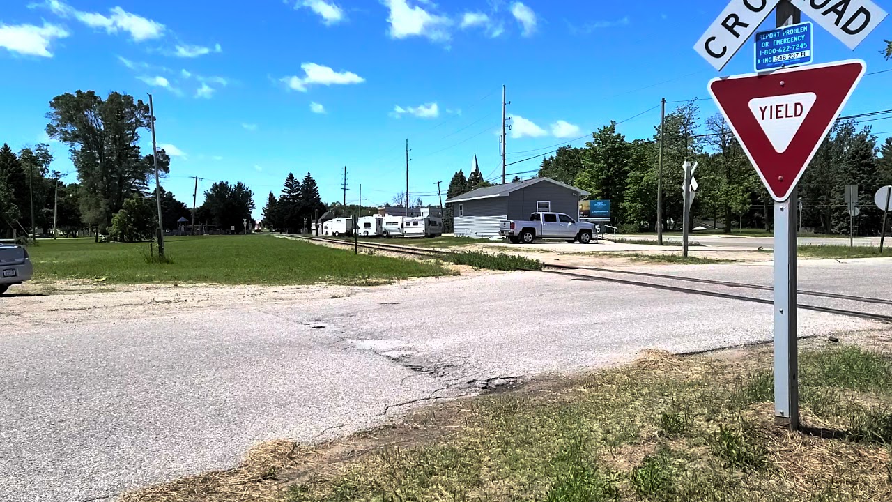 GLC Railroad Northbound thru Mancelona Michigan on 6/11/2020 - YouTube