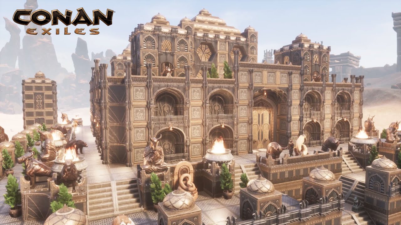 Conan Exiles TURAN with Stormglass - palace in the desert! - YouTube