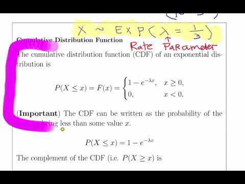 Exponential Distribution Worked Example 5 - YouTube