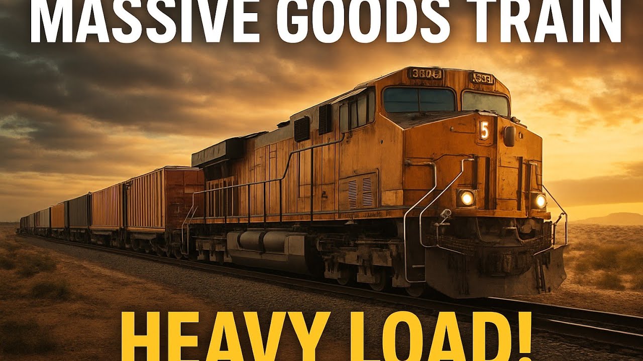 Massive Goods Train Hauling Heavy Load | Train Lovers Special - YouTube