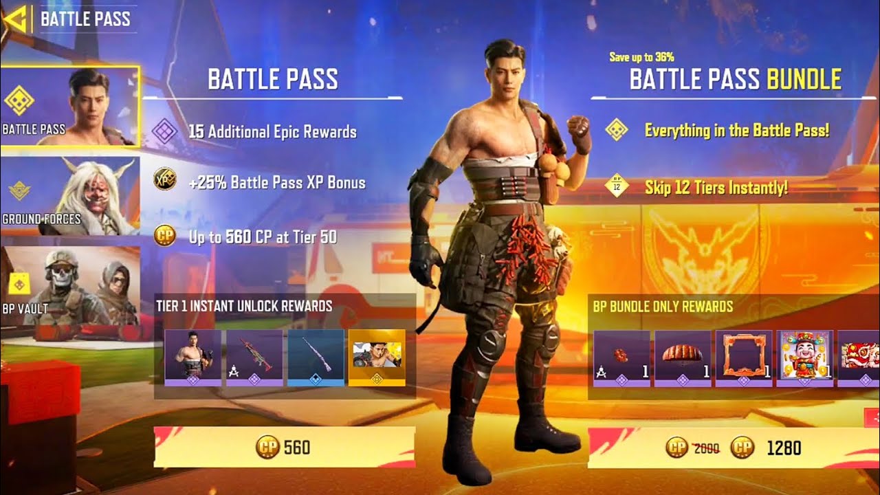 all 50 S8 Purchased rewards from the battle pass of CODM (CODM tweaks ...