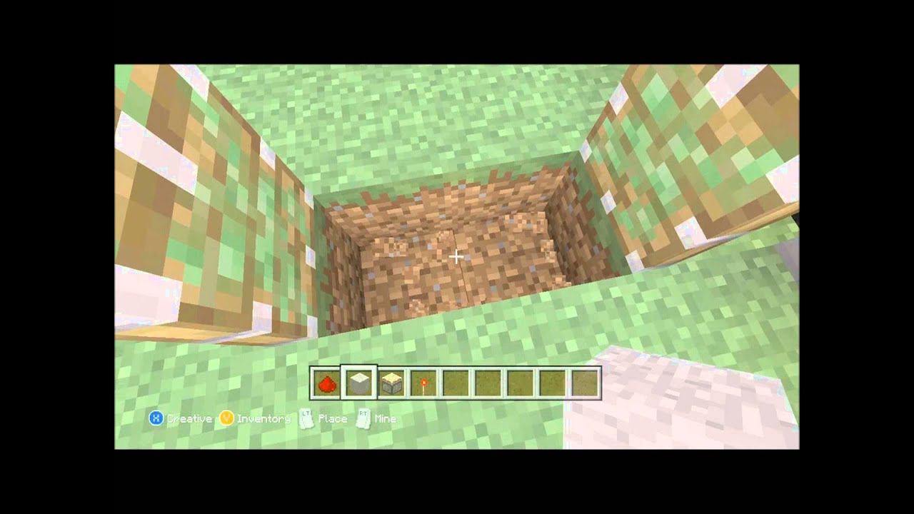 How to make sliding doors on minecraft Xbox - YouTube