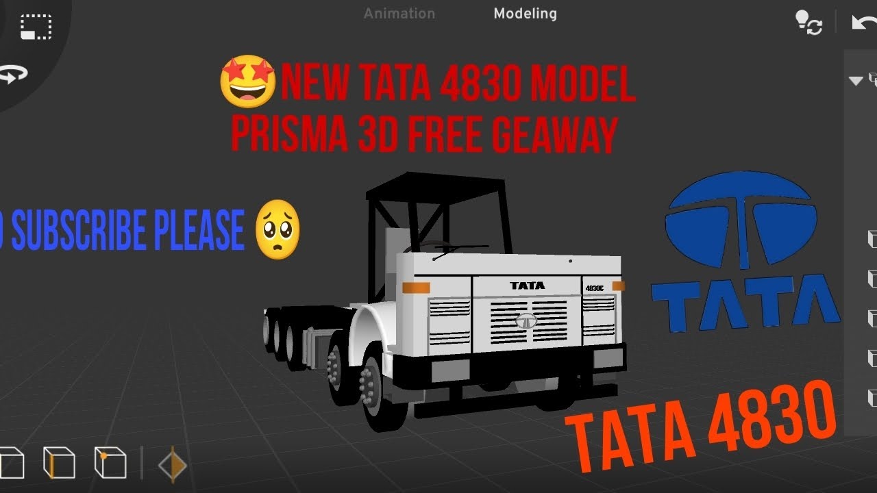 new tata 4830c bs6 model free prisma 3d model geaway|new tata 🤩🎉4830c ...