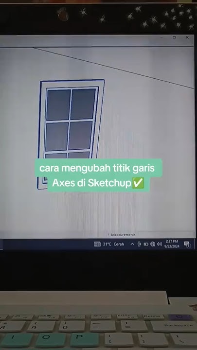 cara mengubah titik garis axes di Sketchup! #tipsandtricks #trading #autocad #tutorial #arsitek ...