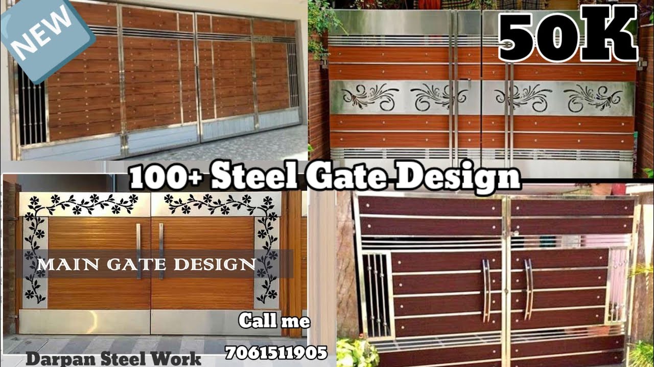 New 🆕 Steel Mein Gate Design. #steelgatedesign 💯💯+ Steel Gate Design ...