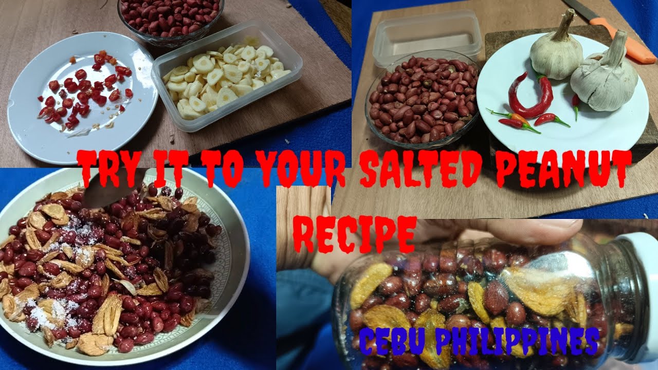 MY OWN VERSION OF HOT SALTED CRUNCHY PEANUT WITH GARLIC CHIPS - YouTube
