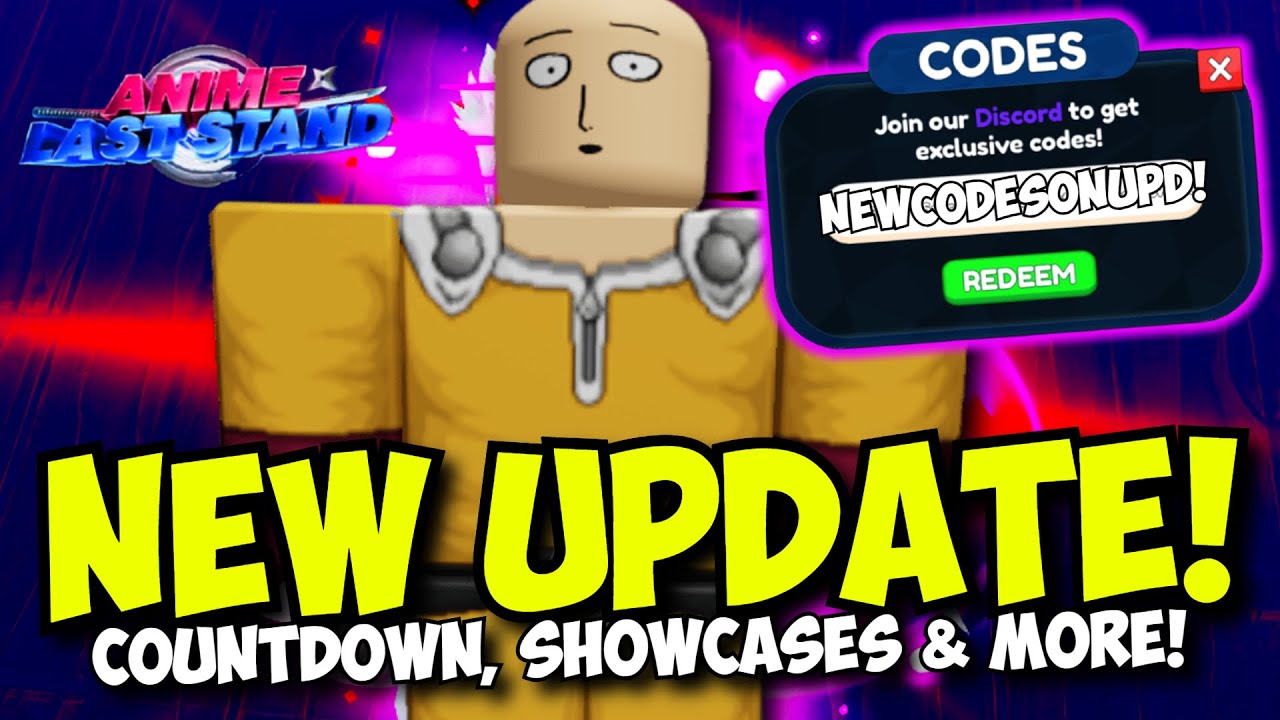 [New Codes] Anime Last Stand OPM Update 7! UPDATE WATCH + Showcases ...