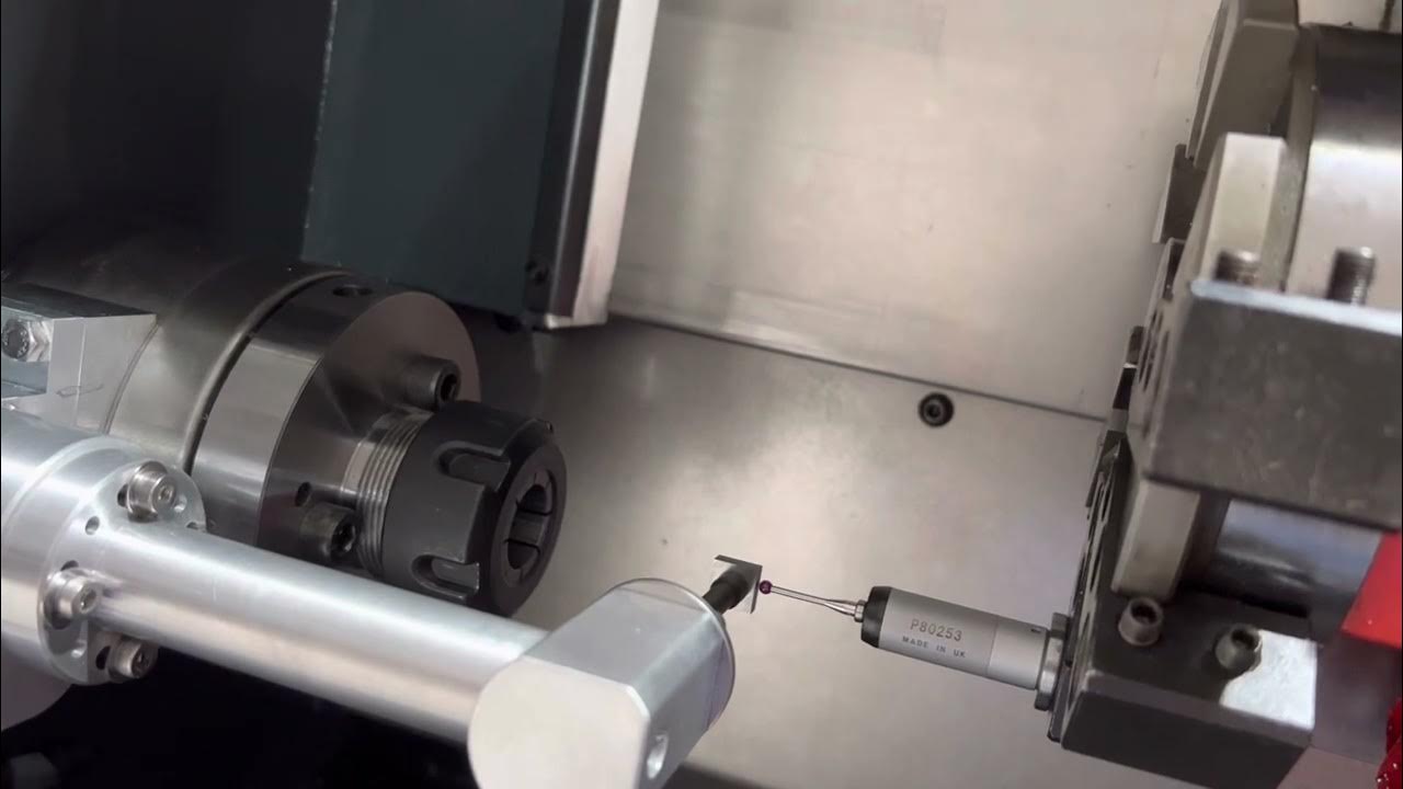 Emco Turn 120 - Renishaw TP20 part setting probe & Centroid Acorn - YouTube