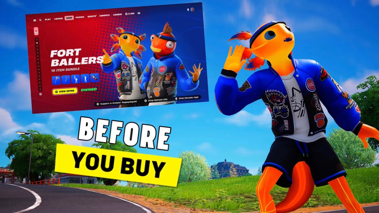 FORT BALLERS BUNDLE GAMEPLAY | FORTNITE x NBA (Before You Buy) - YouTube