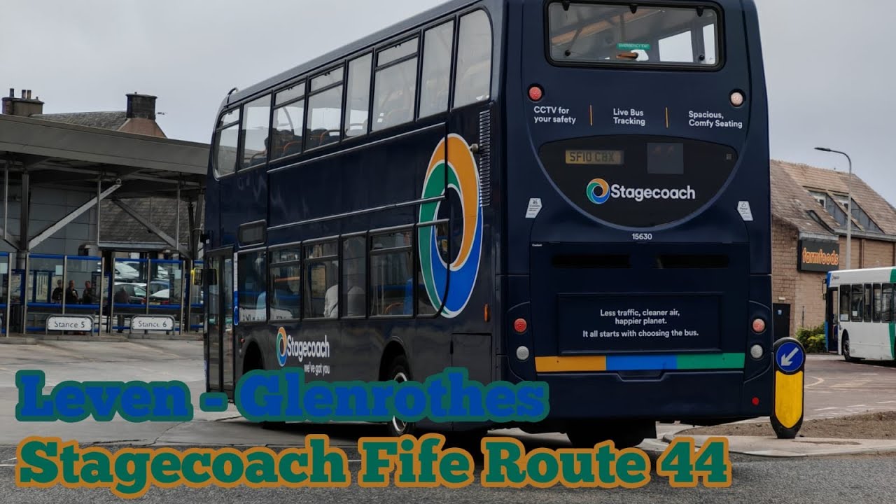 Stagecoach Fife Full Route Visual | Route 44 | Leven - Glenrothes - YouTube