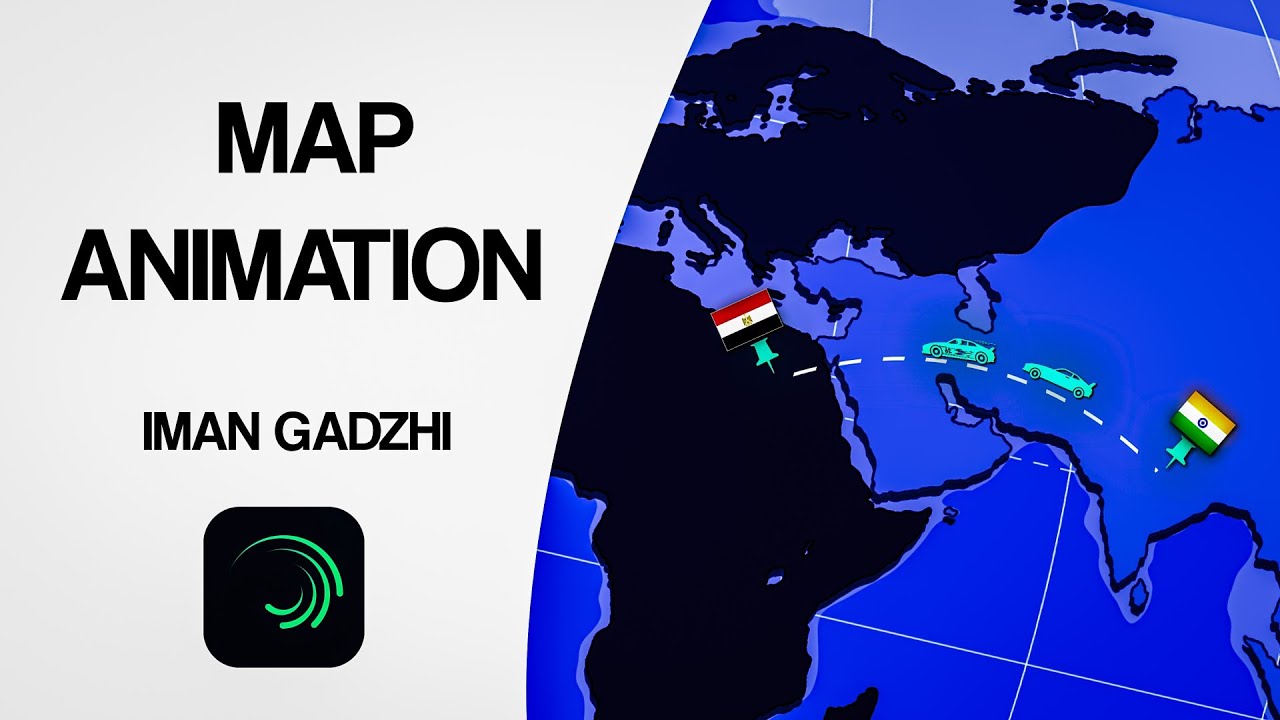 Map Animation Like Iman Gadzhi: Tutorial Alight Motion - YouTube