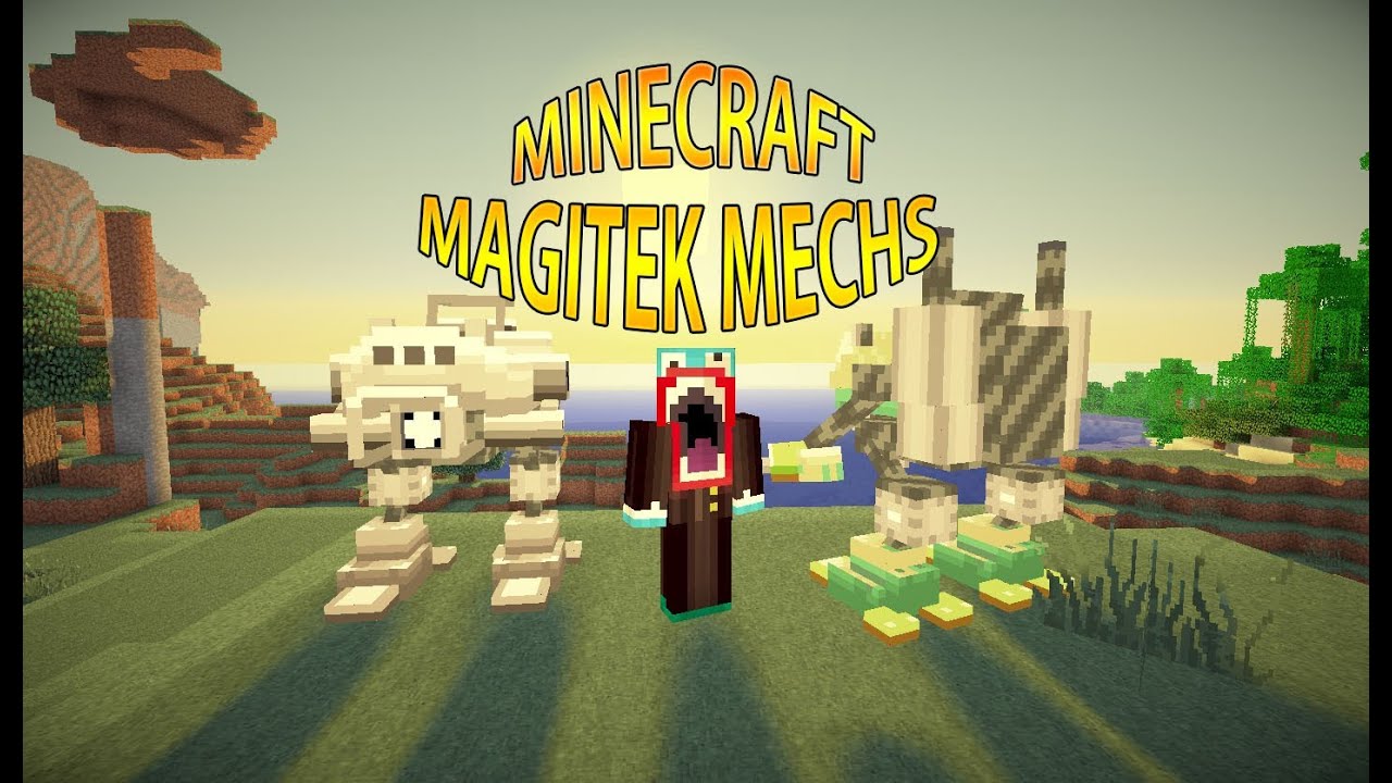 Обзор мода в Minecraft.Magitek Mechs-Роботы (#34) - YouTube