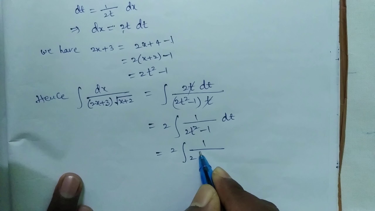IPE MATHS-IIB (INDEFINITE INTEGRATION) PART-48 - YouTube