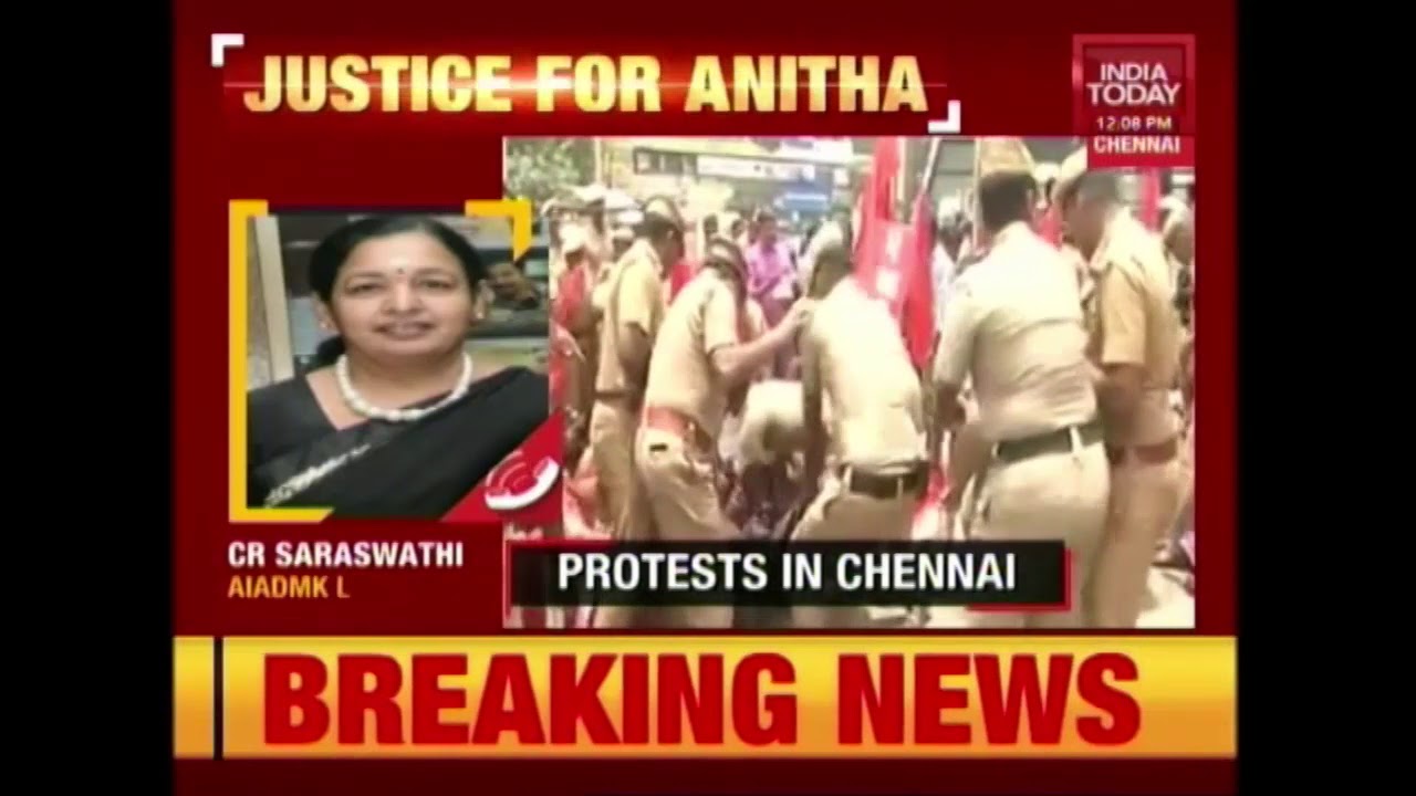 Massive Protest In Support Of Anitha Against The NEET Exam - YouTube