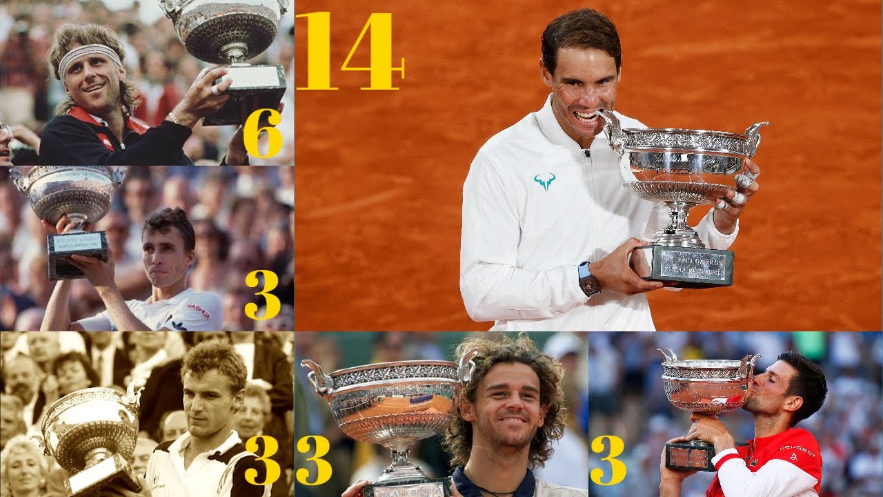 Mens French Open Winners List (Open Era : 1968 - 2023**) - YouTube
