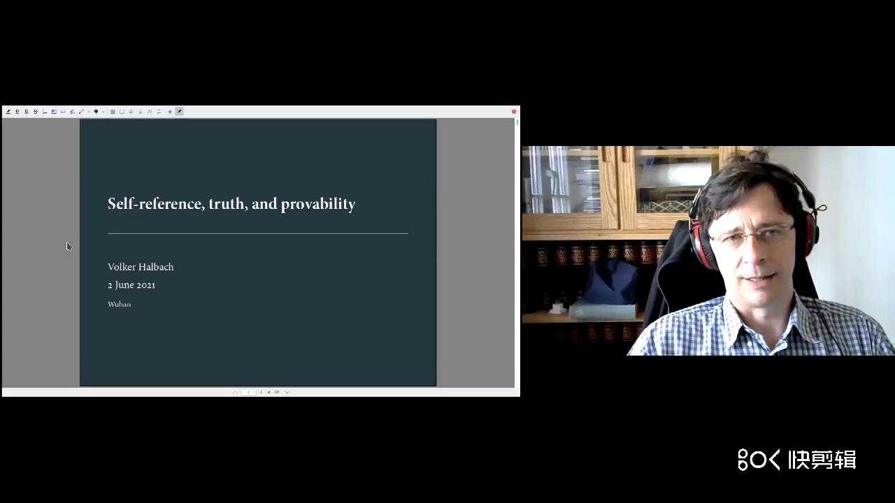 Volker Halbach: Self-reference, truth, and provability - YouTube