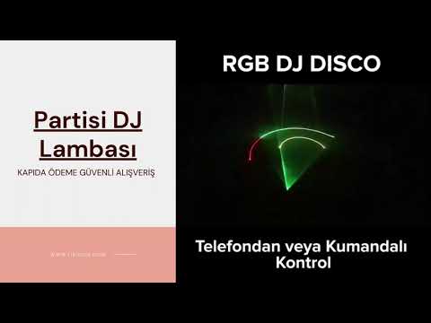 Mini RGB Disko Işığı DJ Sahne Lazer Projektör Lamba USB Şarj Edilebilir DJ Lambası Dans Parti
