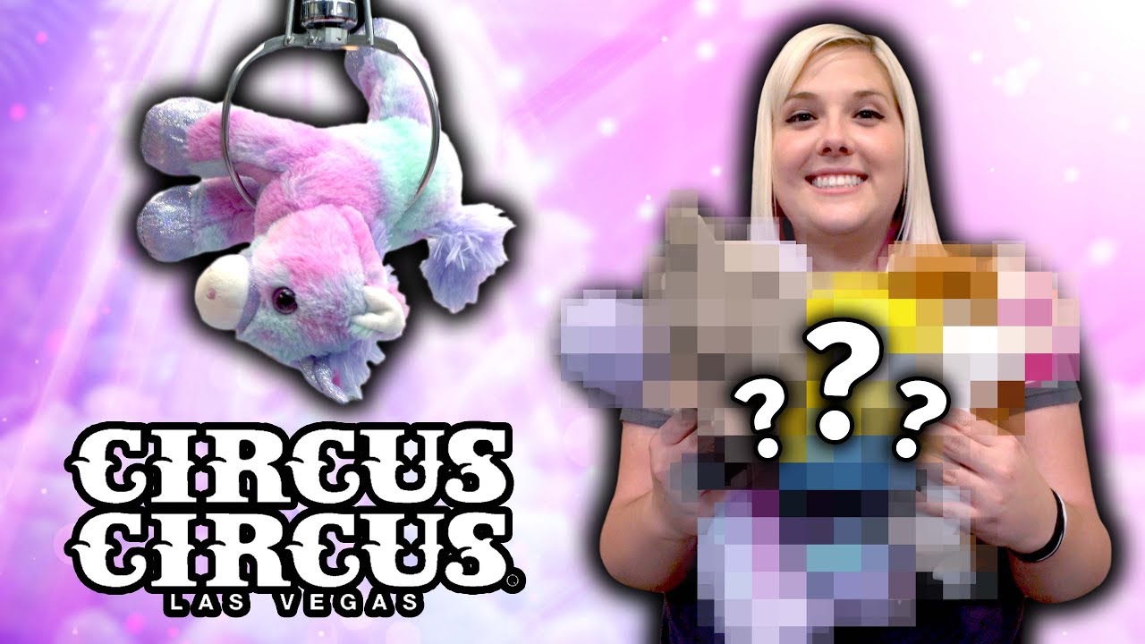 Cool claw machine wins at Circus Circus Las Vegas! - YouTube