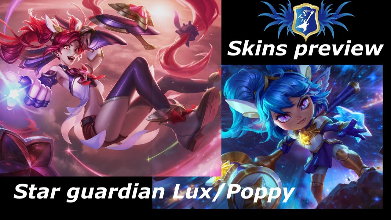 LoL - Star Guardian Jinx/Poppy - Skins Preview - YouTube