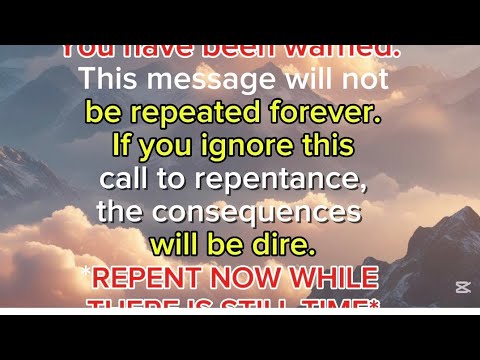 You have been warned::The End is Near, Repent Now there's still Time ...
