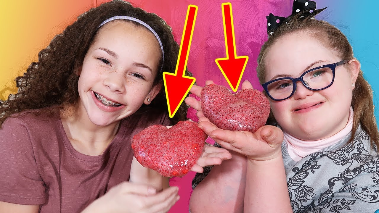 Red Glitter Slime With Cool GoPro Footage!! (Sarah & Olivia) - YouTube